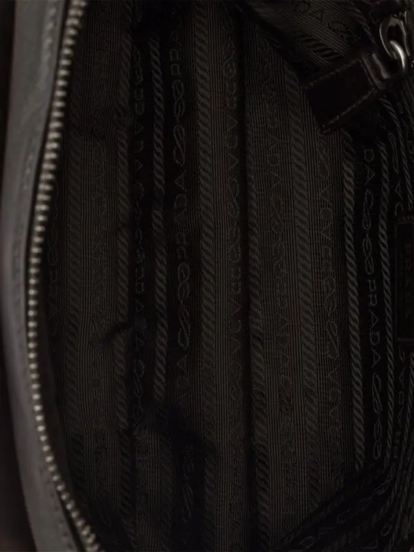 Prada Distressed Nappa Leather Shoulder Bag
