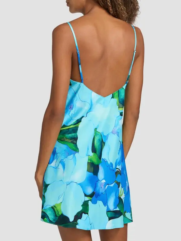Natori Isla Floral Charmeuse Chemise