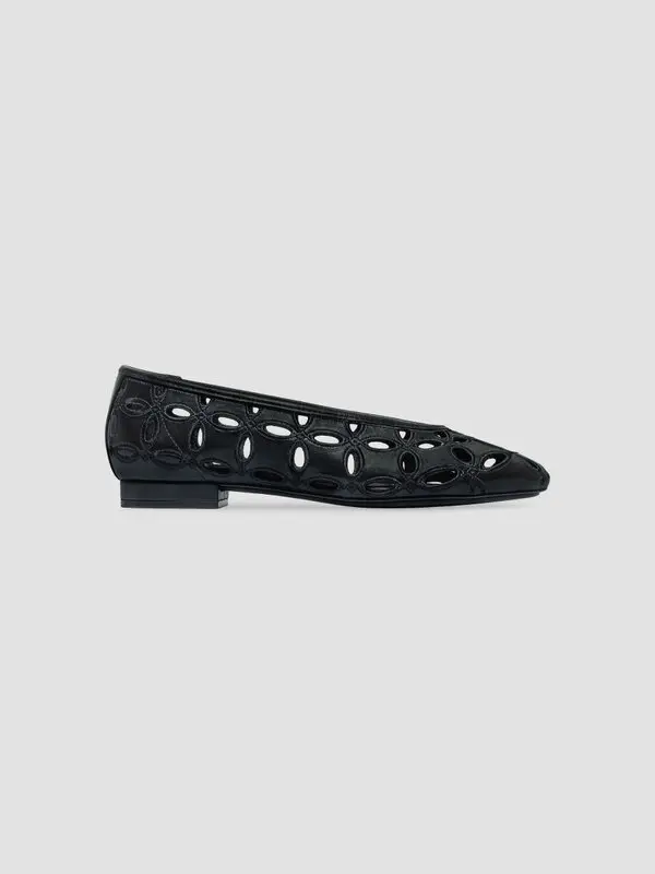 Bernardo Brie Ballet Flats - Black