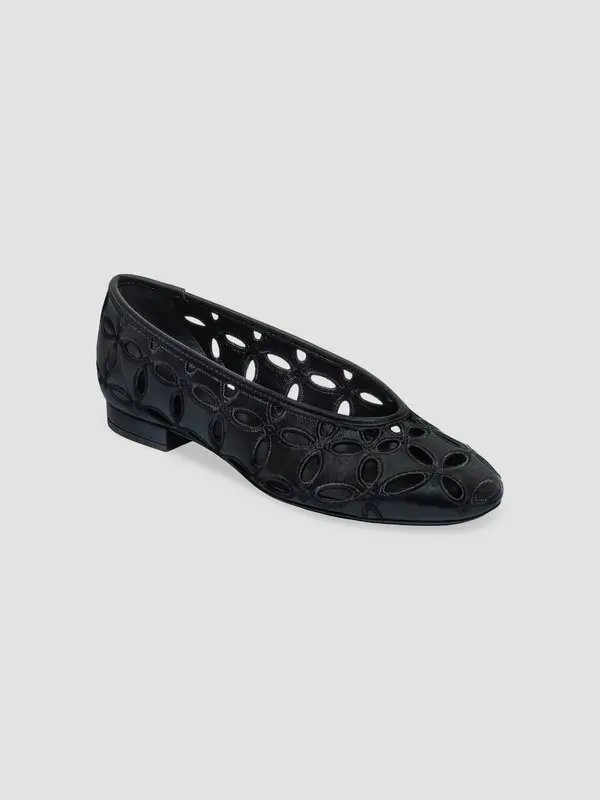 Bernardo Brie Ballet Flats - Black