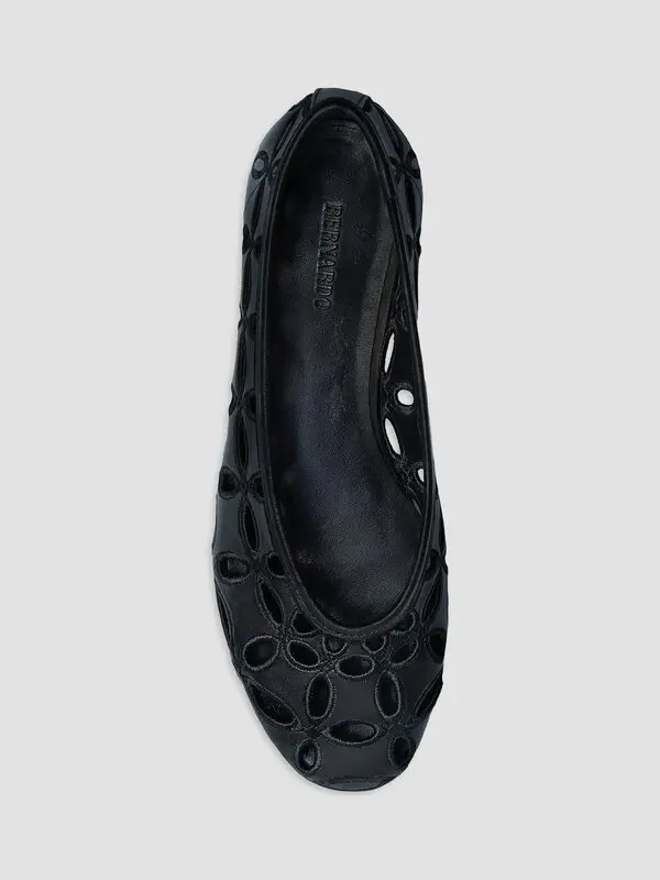 Bernardo Brie Ballet Flats - Black