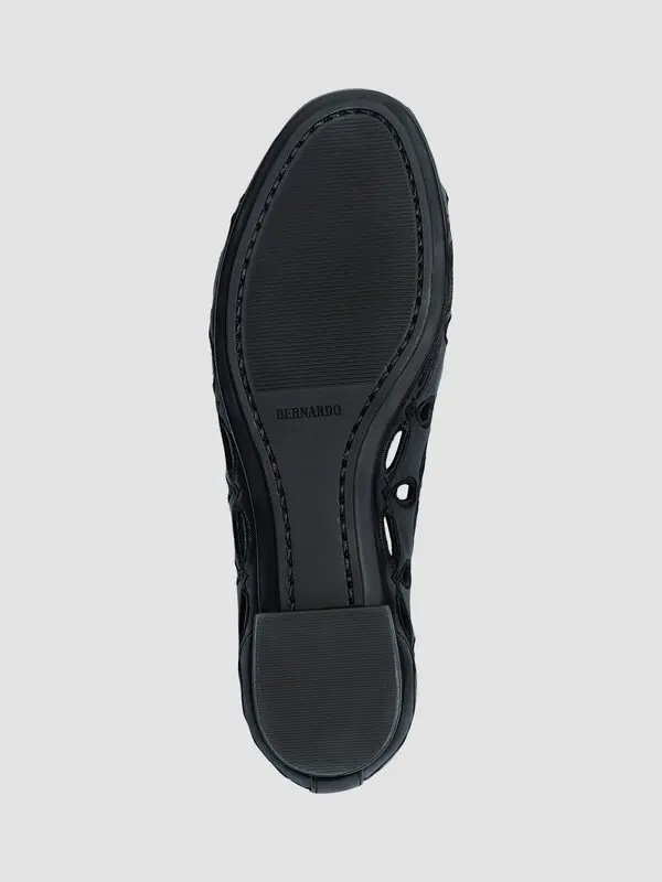 Bernardo Brie Ballet Flats - Black
