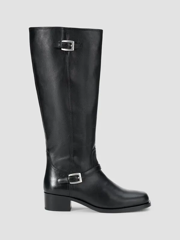 Staud Brooklyn 50mm Leather Knee-high Boots