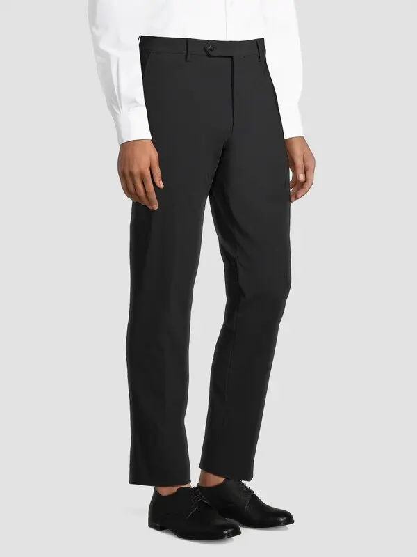Zanella Noah Flat-front Pants - Black