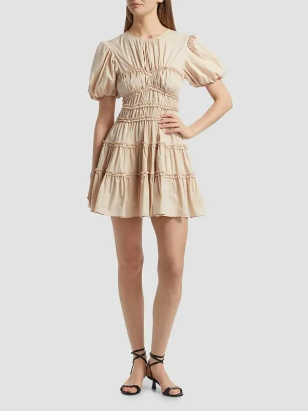 Cinq À Sept Sirrina Gathered A-line Minidress