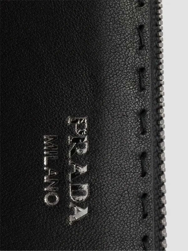 Prada Antiqued Leather Pouch