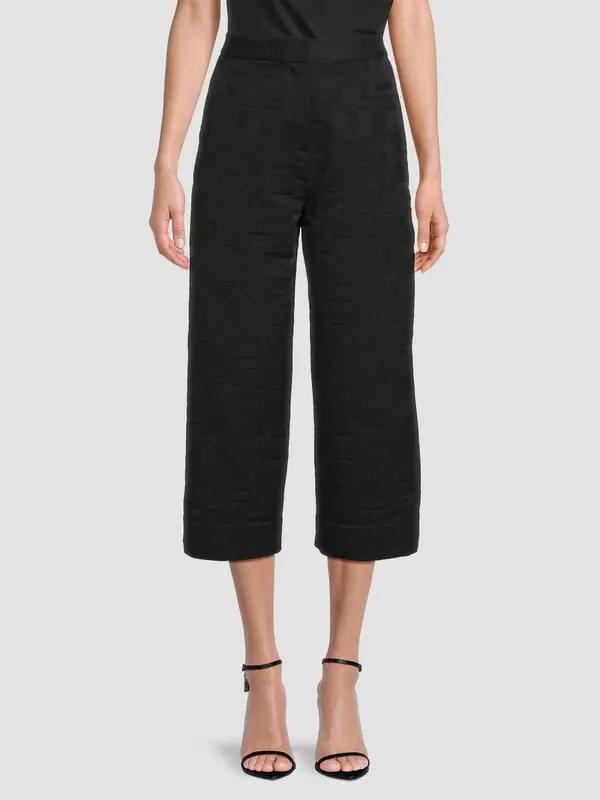 Natori Jacquard Wide-leg Crop Pants