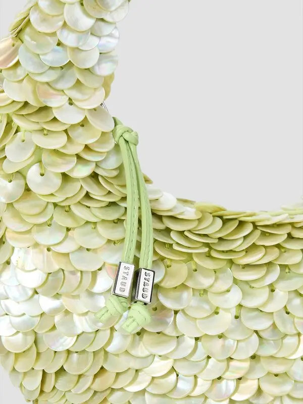 Staud Reef Mother-of-pearl Top Handle Bag