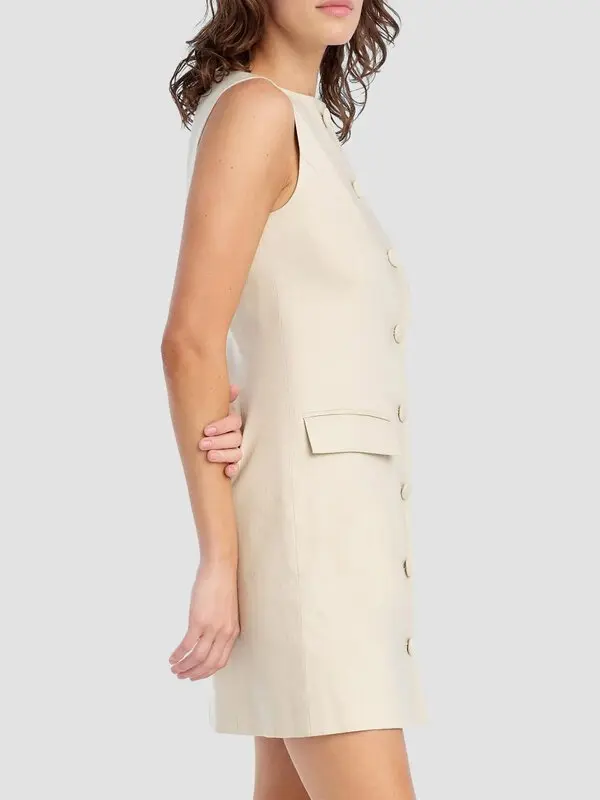 FAVORITE DAUGHTER The Cece Linen-blend Minidress
