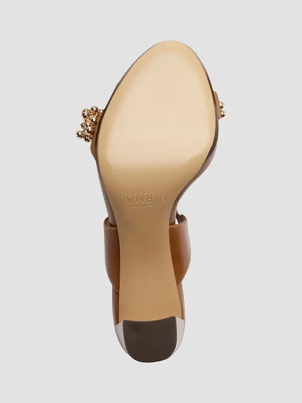 ALEXANDRE BIRMAN Gia 75mm Bubble-embellished Leather Sandals
