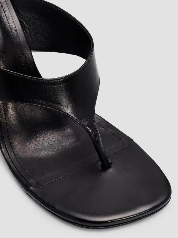 Schutz Maya 90mm Leather Sandals - Black