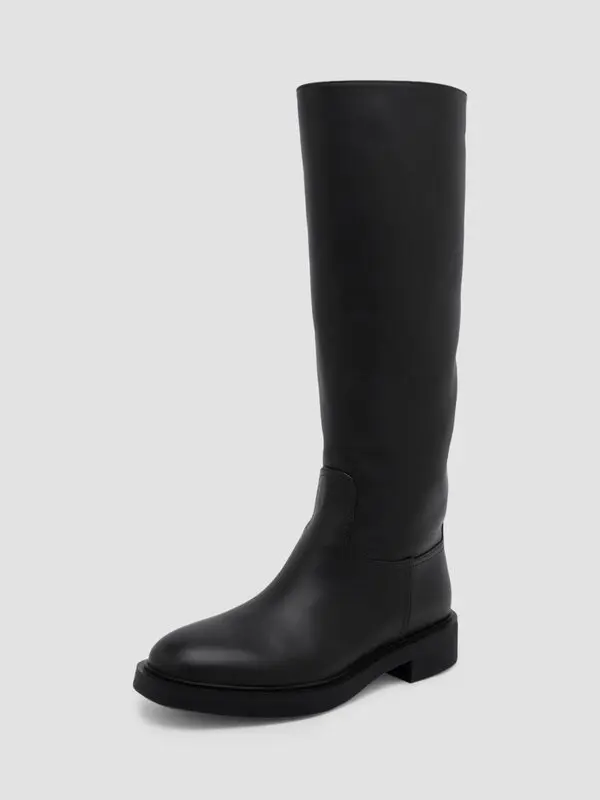 GIANVITO ROSSI Ascott Leather Knee-high Boots