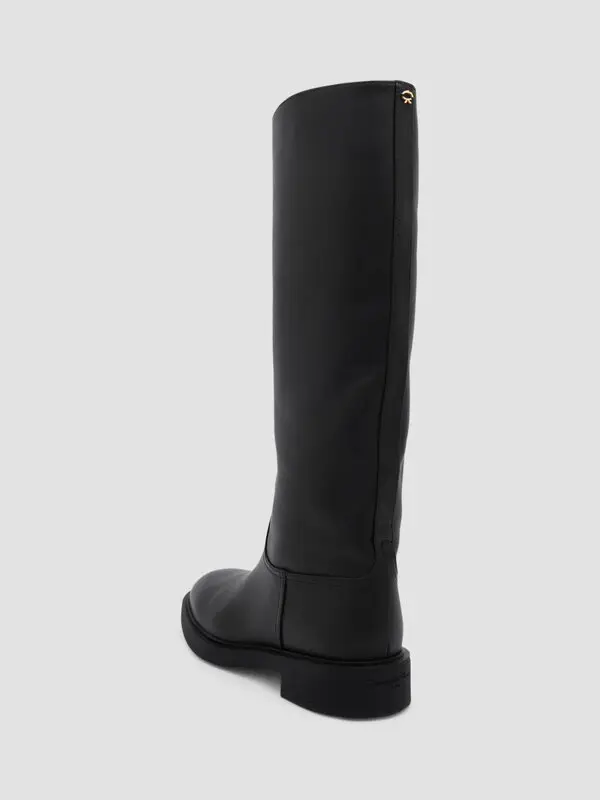 GIANVITO ROSSI Ascott Leather Knee-high Boots