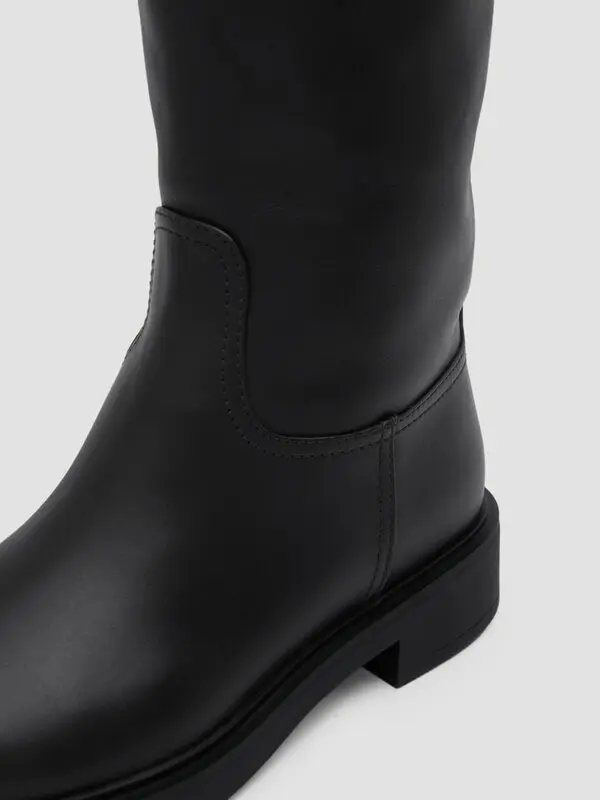 GIANVITO ROSSI Ascott Leather Knee-high Boots
