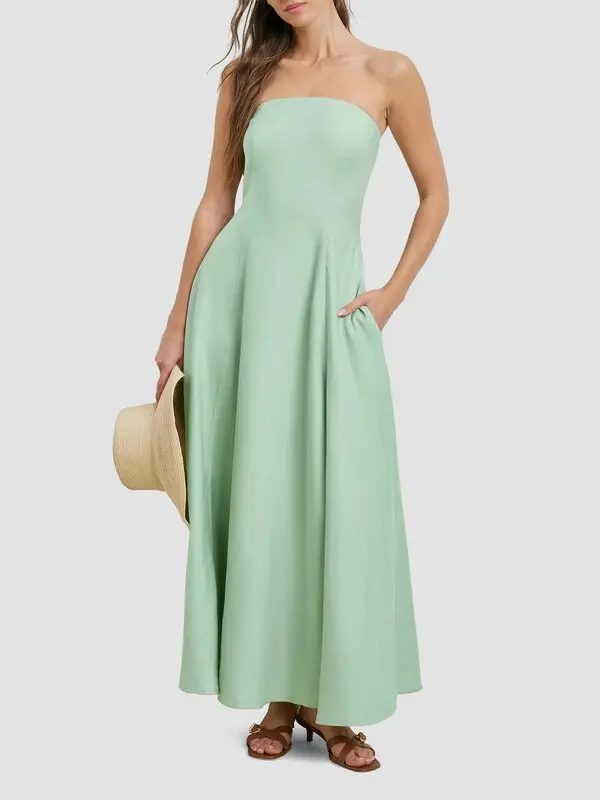 FAVORITE DAUGHTER The Favorite Strapless Maxi Dress