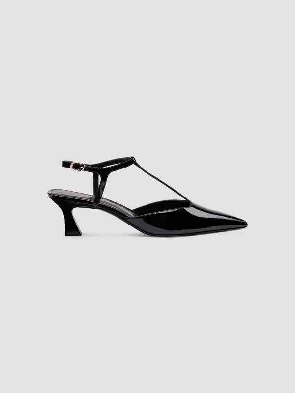 STUART WEITZMAN Vinnie 50mm Patent Leather T-strap Pumps