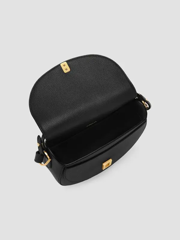 DEMELLIER Sienna Saddle Grain Leather Crossbody Bag