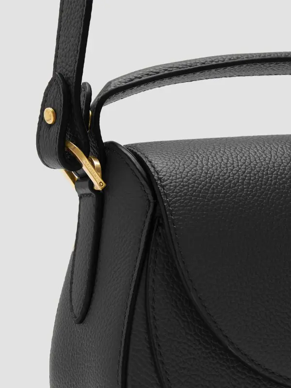 DEMELLIER Sienna Saddle Grain Leather Crossbody Bag