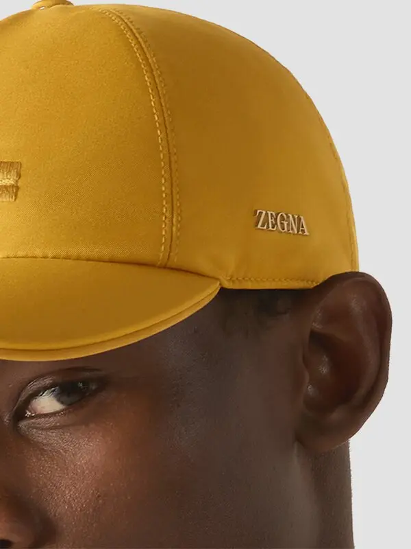 Zegna Microfiber Motorin Baseball Cap - Yellow