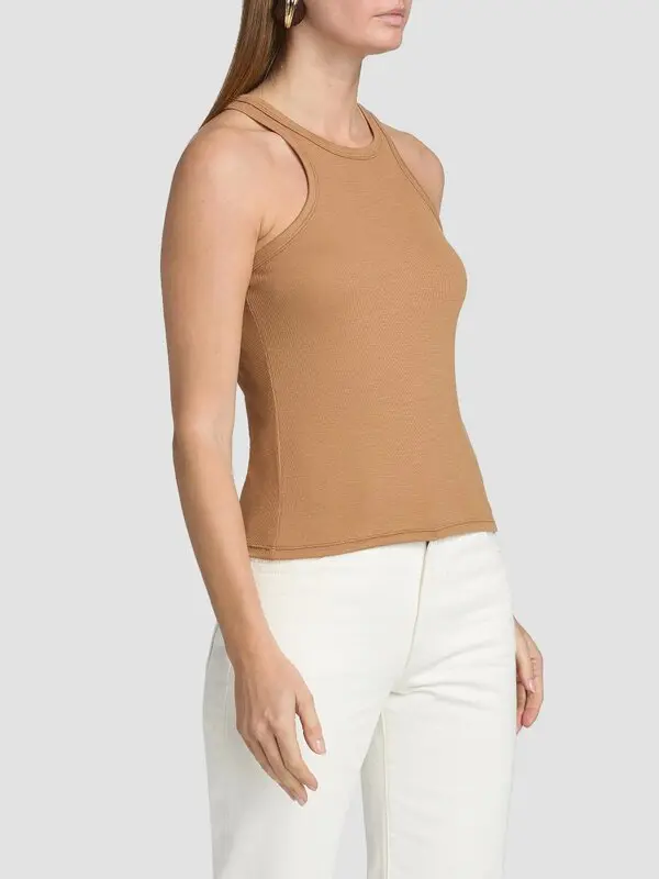 A.L.C. Dean Stretch-jersey Crewneck Tank Top