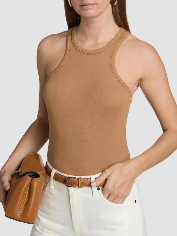 A.L.C. Dean Stretch-jersey Crewneck Tank Top