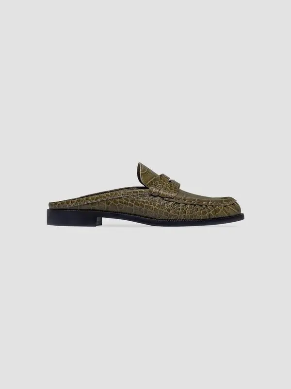 Bernardo Tilda Loafer Mules - Olive