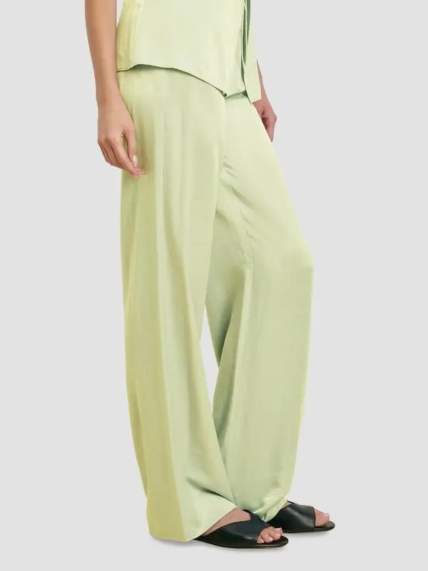 FAVORITE DAUGHTER The Everything Hammered-satin Wide-leg Pants