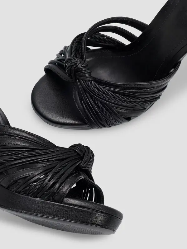 Schutz Gaya 100mm Leather Sandals - Black