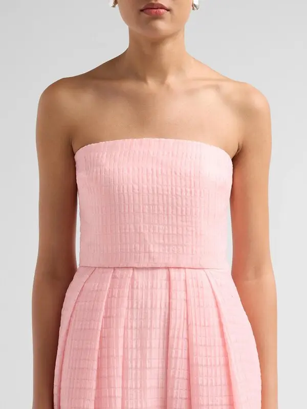 AS IT MAY Caliora Jacquard Cocktail Midi Dress