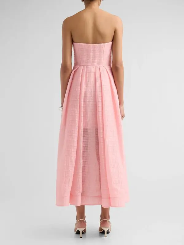 AS IT MAY Caliora Jacquard Cocktail Midi Dress