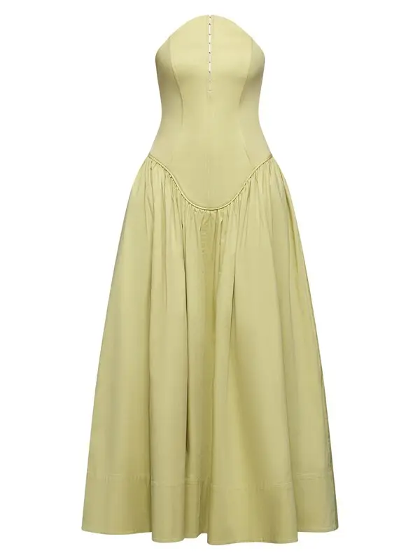 ET OCHS Camille Stretch-cotton Strapless Maxi Dress