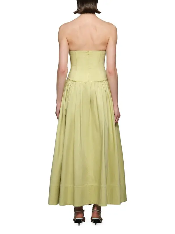 ET OCHS Camille Stretch-cotton Strapless Maxi Dress