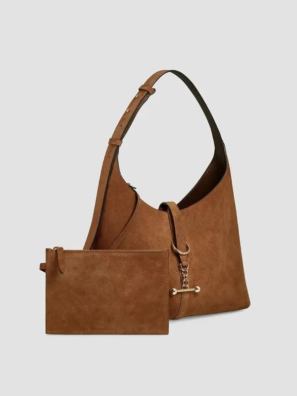 Strathberry Kite Suede Hobo Bag