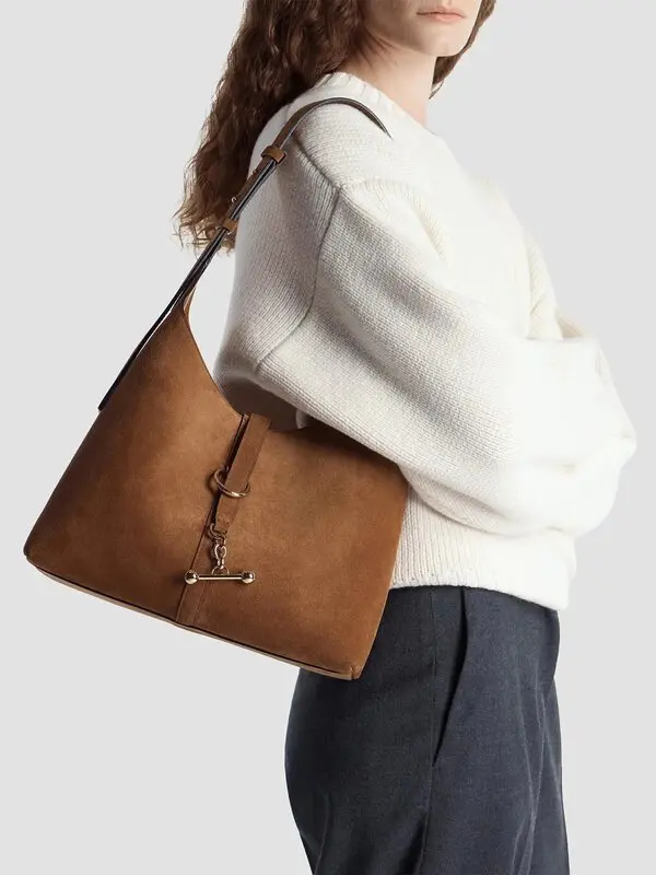 Strathberry Kite Suede Hobo Bag