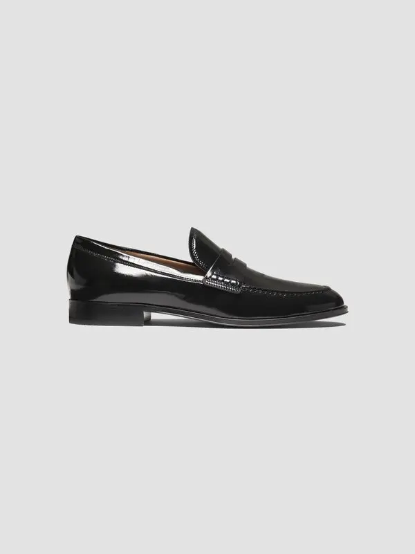 GIANVITO ROSSI George Patent Leather Penny Loafers