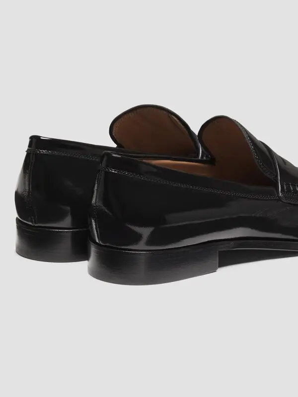 GIANVITO ROSSI George Patent Leather Penny Loafers