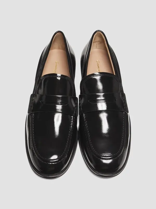 GIANVITO ROSSI George Patent Leather Penny Loafers