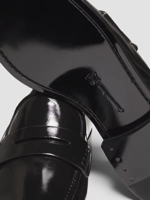GIANVITO ROSSI George Patent Leather Penny Loafers