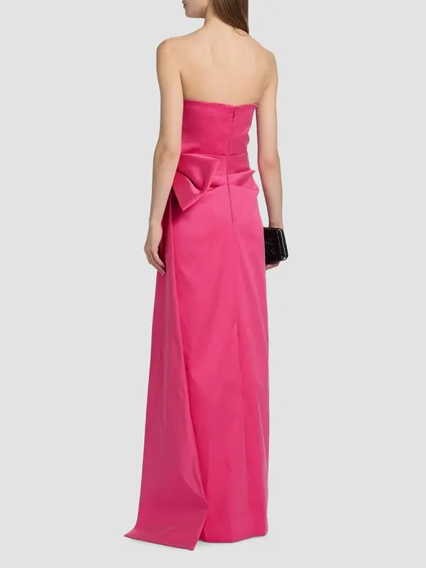 Rickie Freeman For Teri Jon Strapless Bow Gown - Watermelon