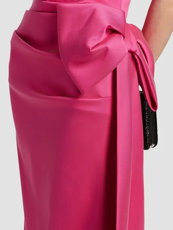 Rickie Freeman For Teri Jon Strapless Bow Gown - Watermelon