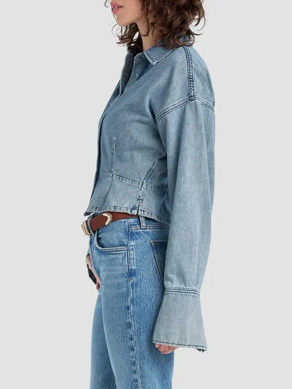 FAVORITE DAUGHTER The Eyes On Me Denim Shirt - Lexington