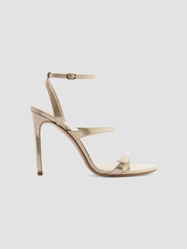 ALEXANDRE BIRMAN Tita 100mm Metallic Leather Sandals