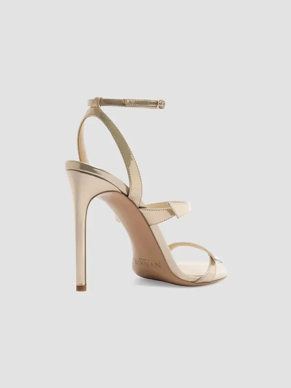 ALEXANDRE BIRMAN Tita 100mm Metallic Leather Sandals