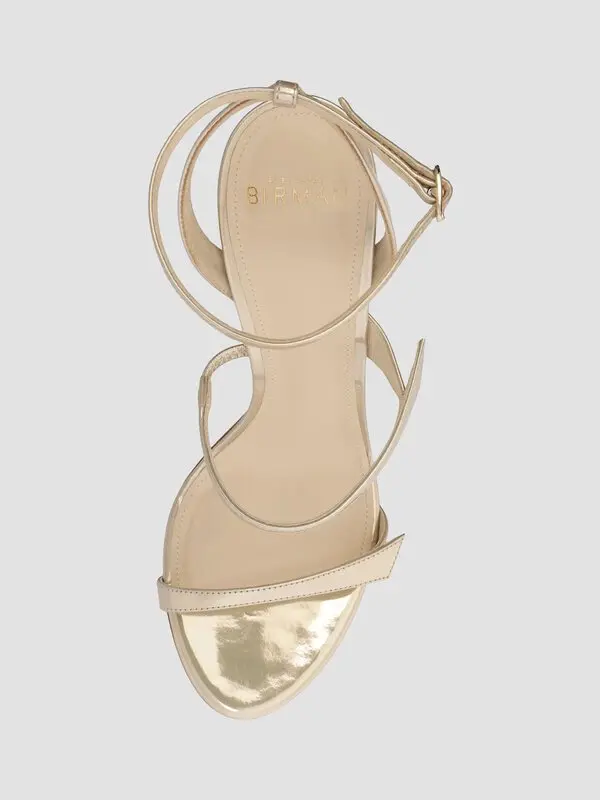 ALEXANDRE BIRMAN Tita 100mm Metallic Leather Sandals