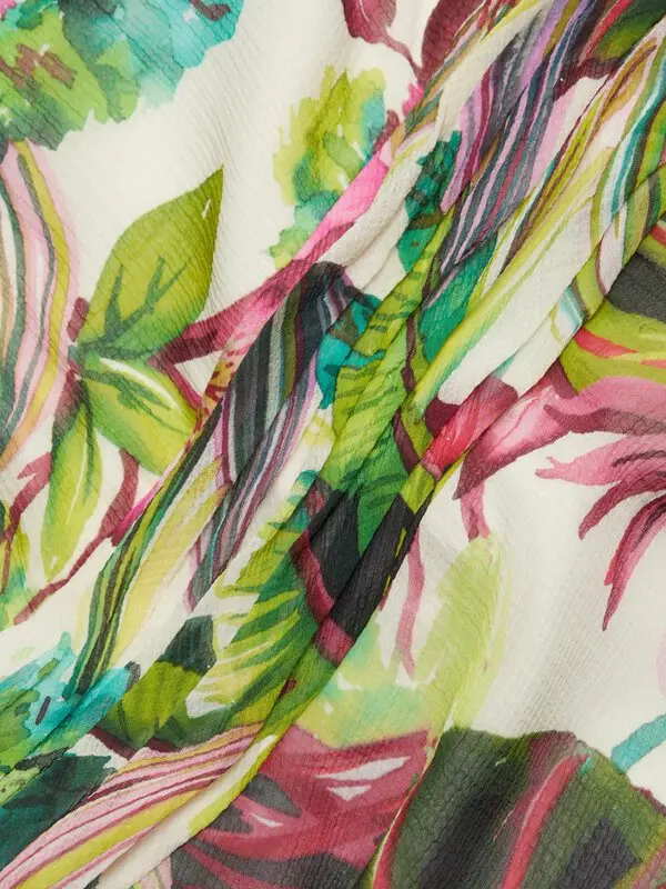 Rickie Freeman For Teri Jon Floral Chiffon Gown