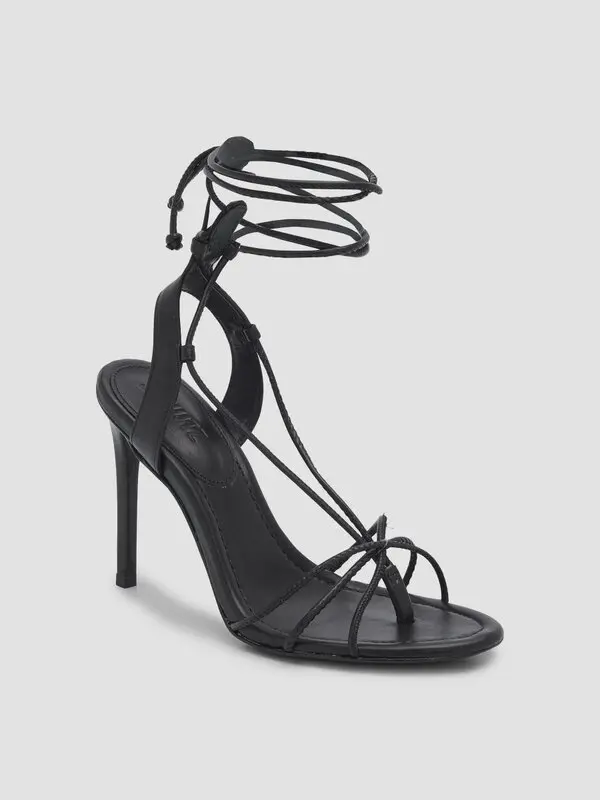 Schutz Demetria 100mm Stiletto Sandals - Black