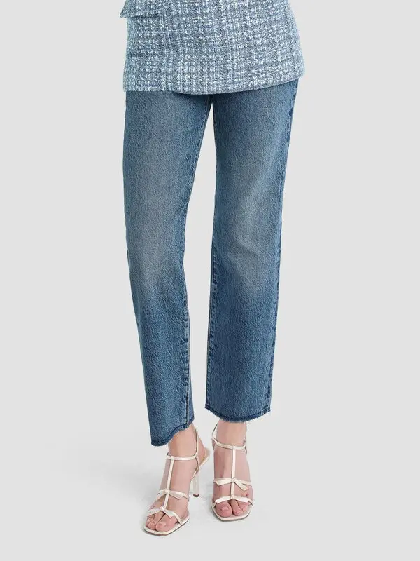 FAVORITE DAUGHTER Otto Stretch-cotton High Rise Straight-leg Jeans