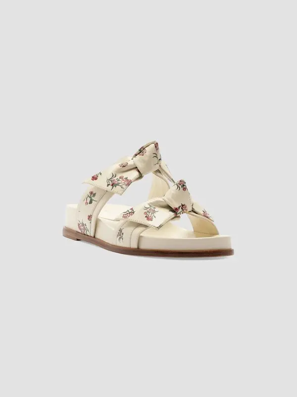 ALEXANDRE BIRMAN Maxi Clarita 35mm Floral Leather Sandals