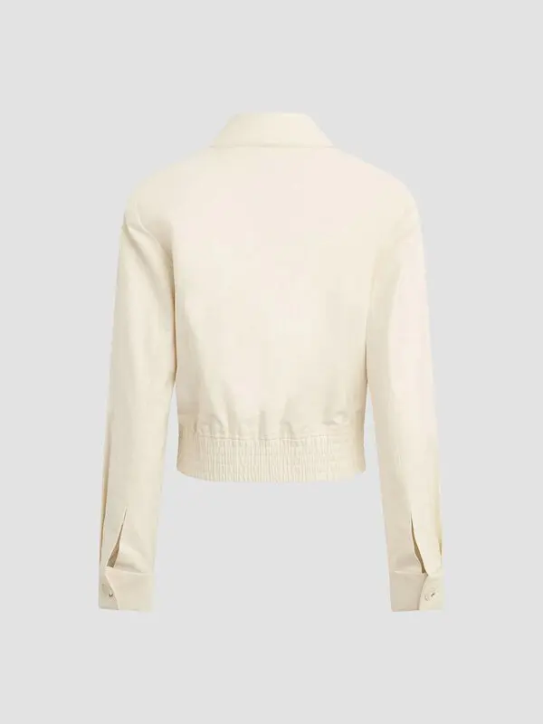 FAVORITE DAUGHTER The Farrah Cotton Notch Lapel Jacket