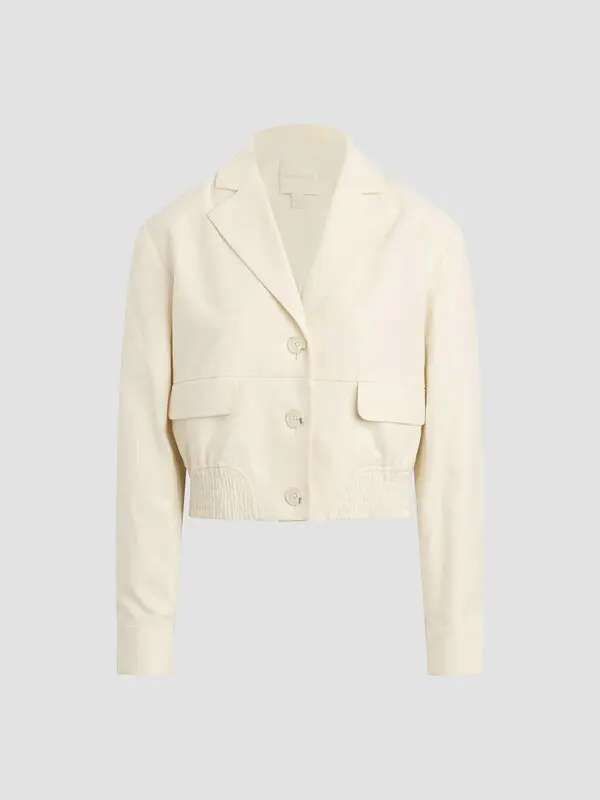FAVORITE DAUGHTER The Farrah Cotton Notch Lapel Jacket